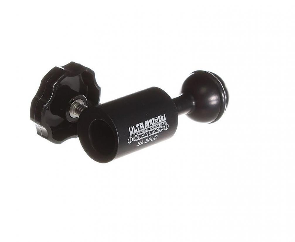 Ultralight BA-SPUD ball adapter that fits C-stands and 5/8" baby pins ...